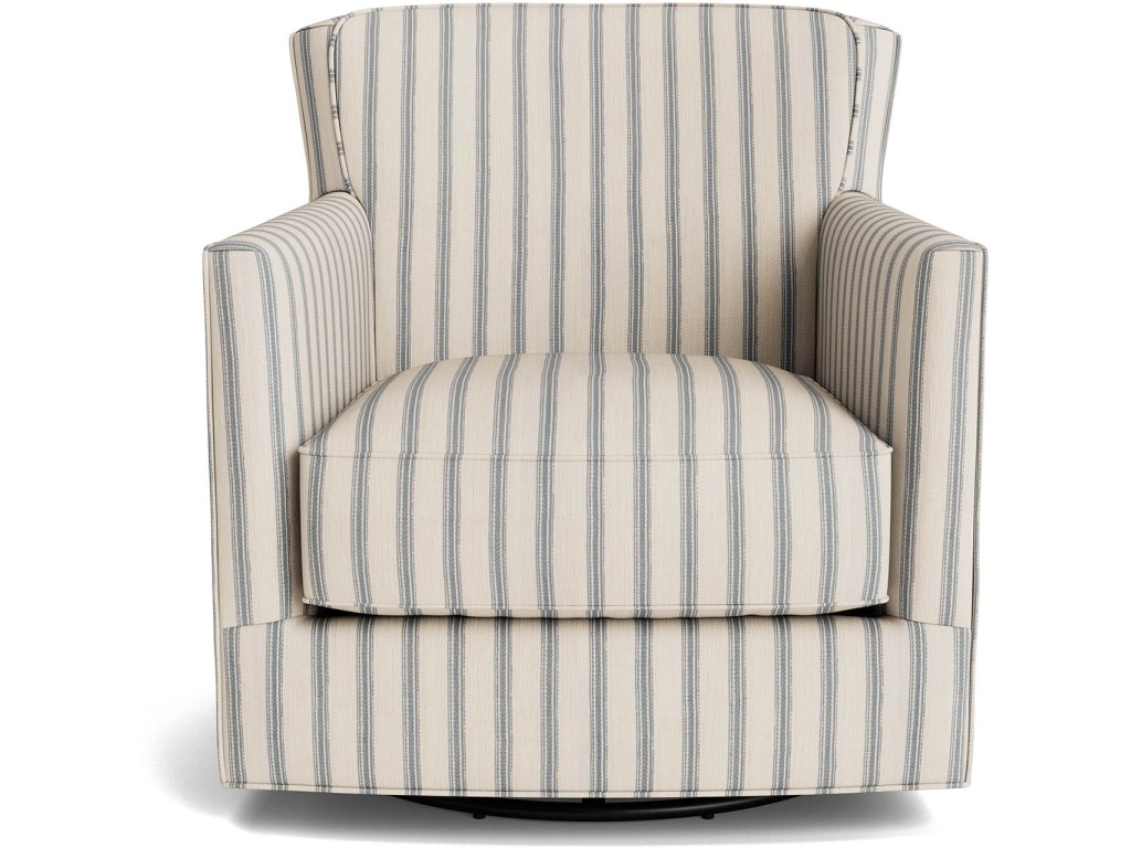 Bassett New American Living Thin Track Arm Swivel Chair Furniture ...