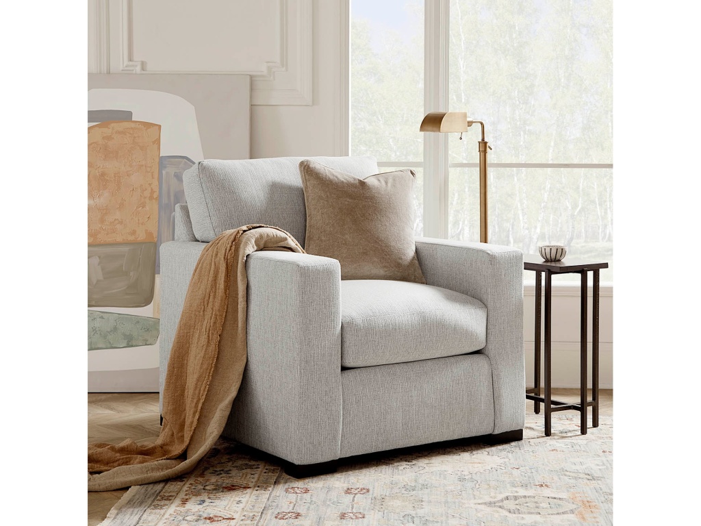 Bassett Anson Track Arm Chair Furniture Living Room Chairs