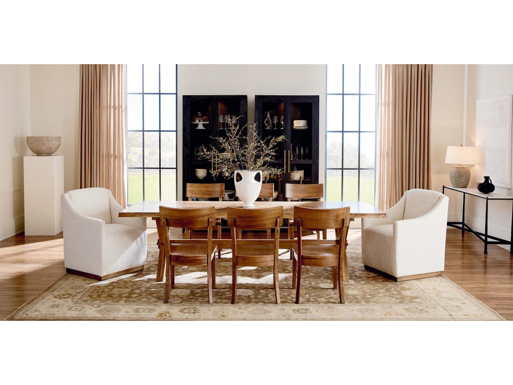 Bassett Crossbuck Live Edge Rectangle Dining Table Furniture Dining ...