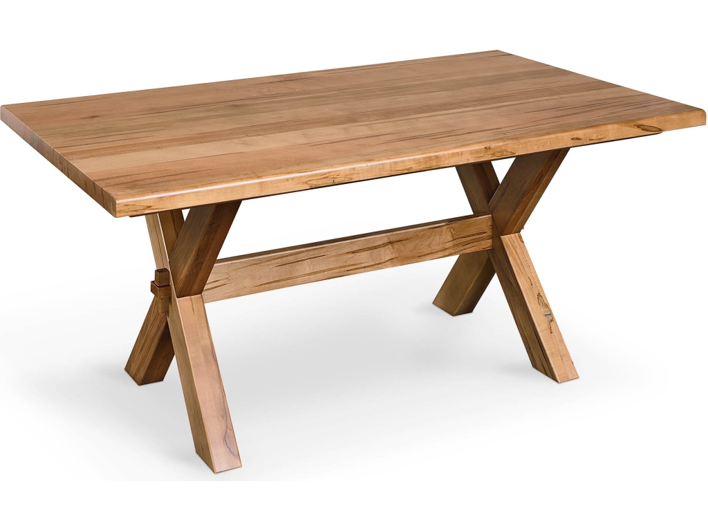 Bassett Crossbuck Dining Table with Extendable Leaves Furniture Dining ...