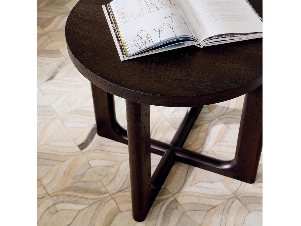 Bassett Reston Round End Table Furniture Living Room Tables