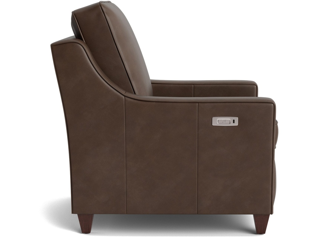 Bassett Benchmade Motion Leather Slope Arm Recliner Furniture Living ...