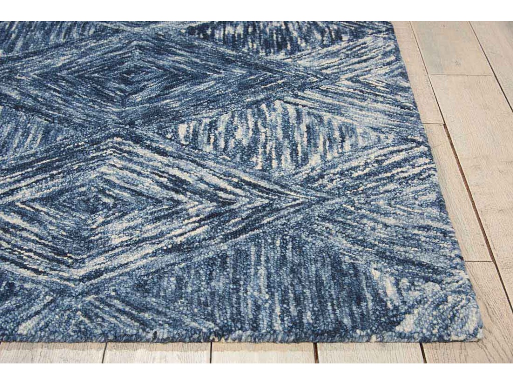 Nourison Home Interlock ITL01 Denim Rug Furniture Rugs Hand Tufted Rugs