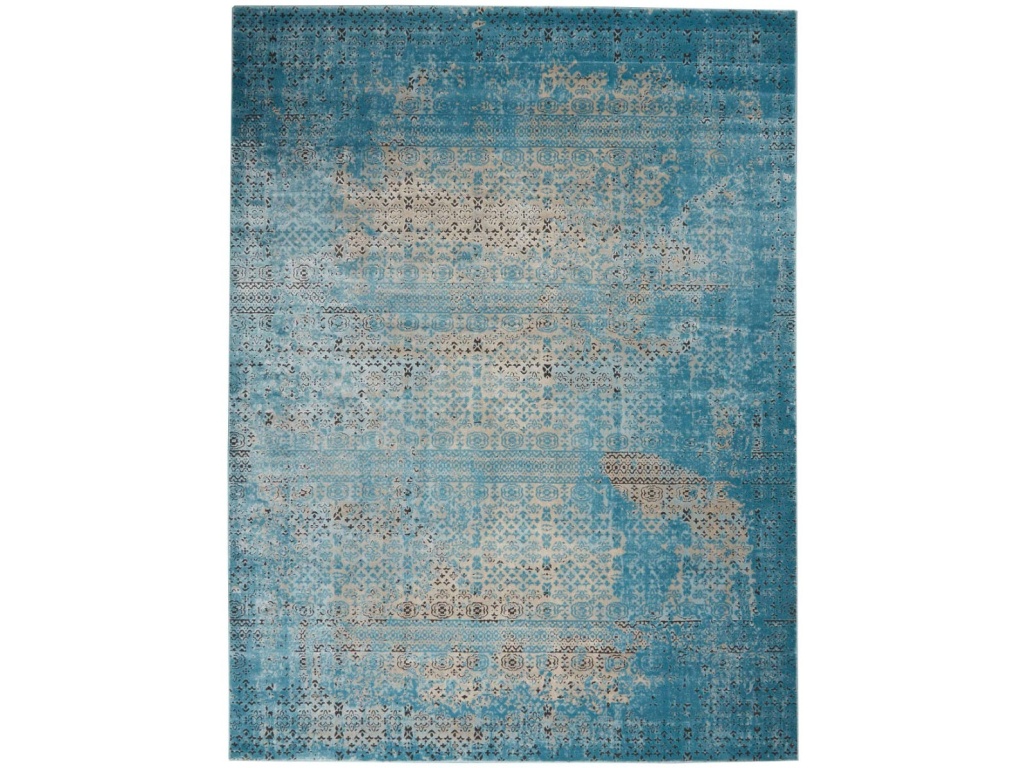 Nourison Home Karma KRM01 Blue Rug Furniture Rugs Machine Made Rugs